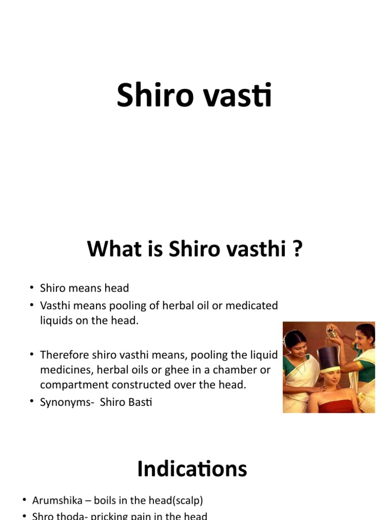 Shiro Vasti | PDF | Clinical Medicine | Medicine