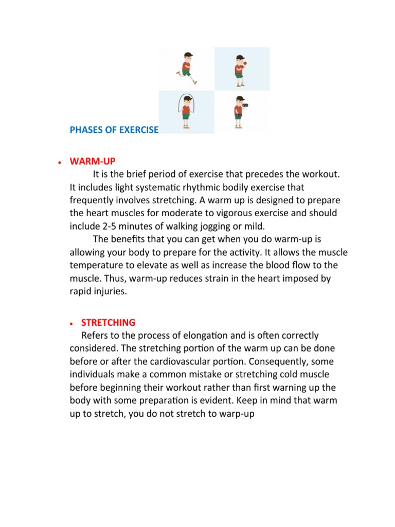 Phases of Exercise | PDF | Heart | Physiology