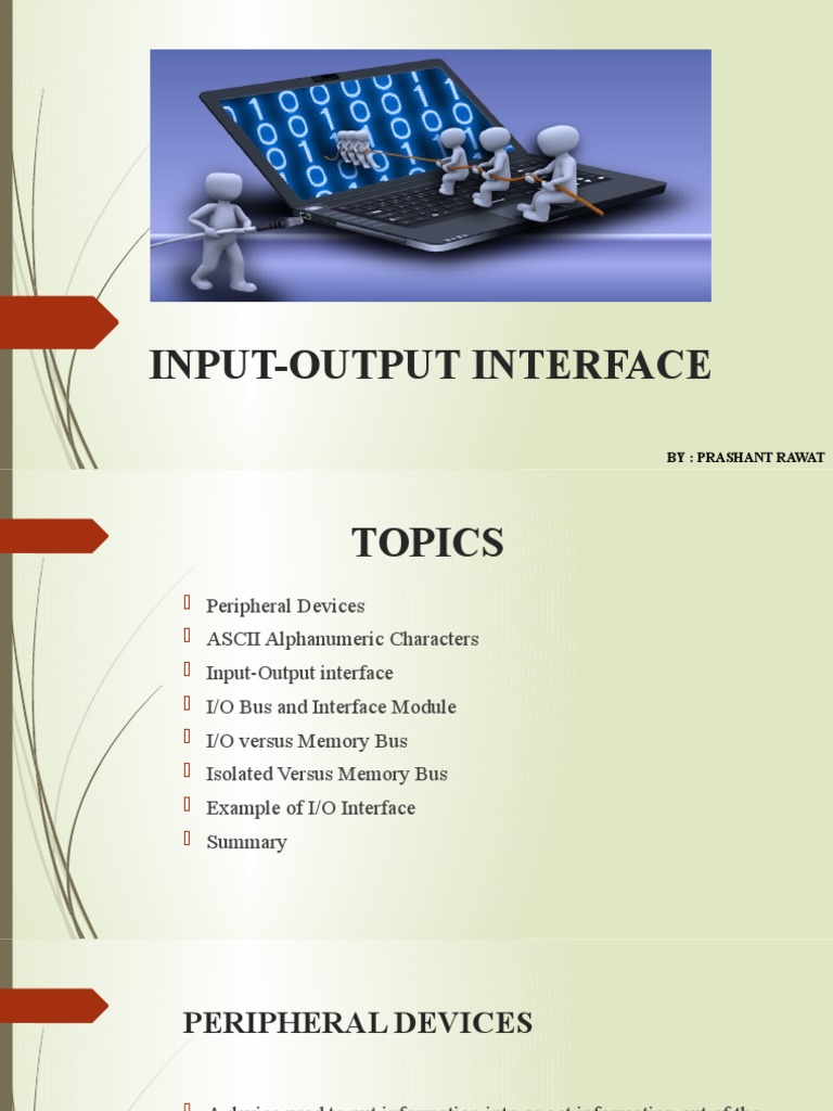 32 - IO and Their Brief Description, Bus Interface | PDF | Input/Output | Computer Data Storage