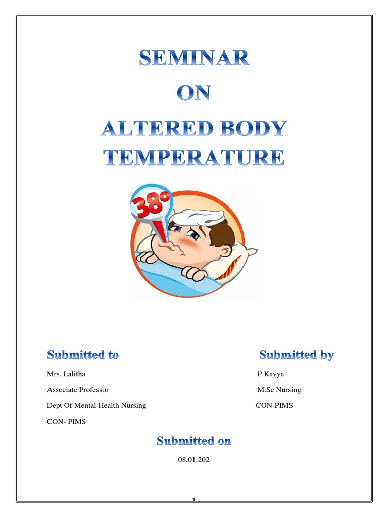 Understanding Altered Body Temperature | PDF | Fever | Thermoregulation