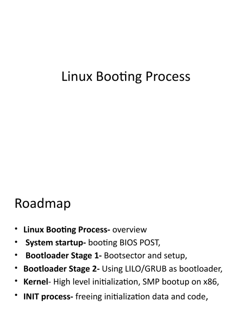 Linux Booting Process | PDF | Booting | Operating System Technology