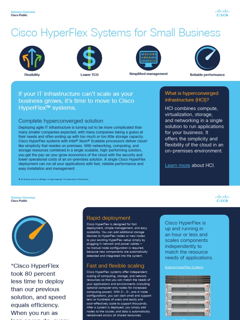 CISCO HYPERFLEX Architecture 2019 | PDF | Cloud Computing | Scalability
