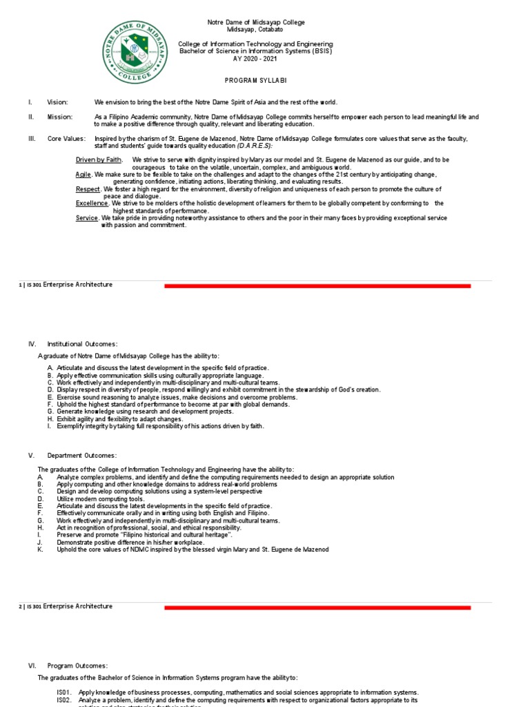 IS301 Enterprise Architecture | PDF | Computing | Information System
