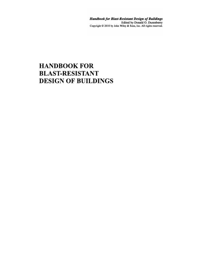 Blast Resistant Design of Buildings | PDF