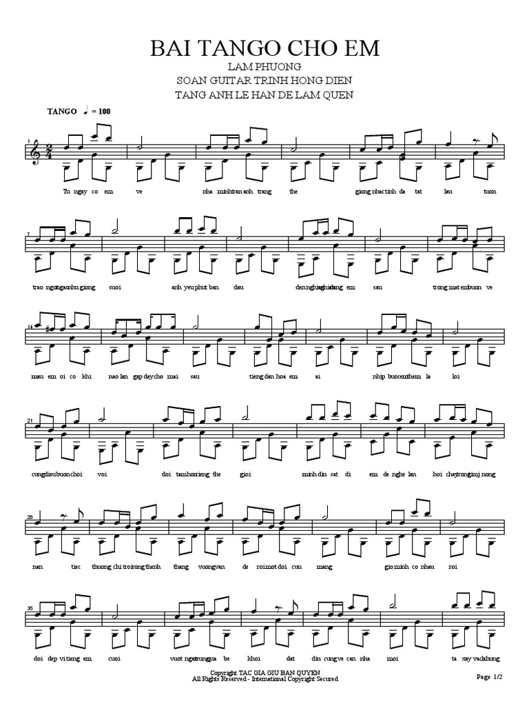 Bai Tango Cho em 2 | PDF | Vietnam