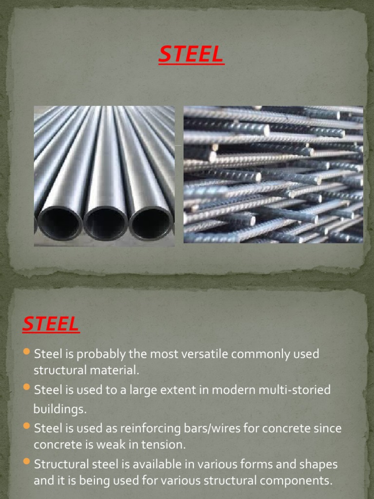 Steel As Building Material | PDF | Steel | Alloy