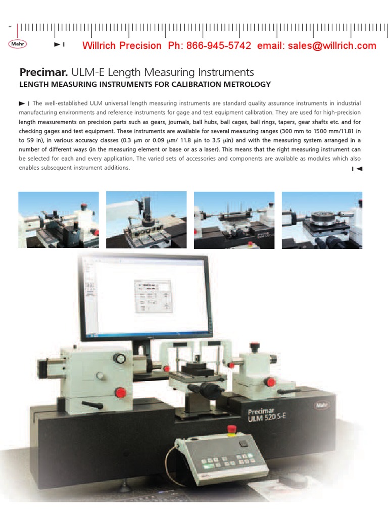 ULM-E Length Measuring Instruments | PDF | Calibration | Measurement