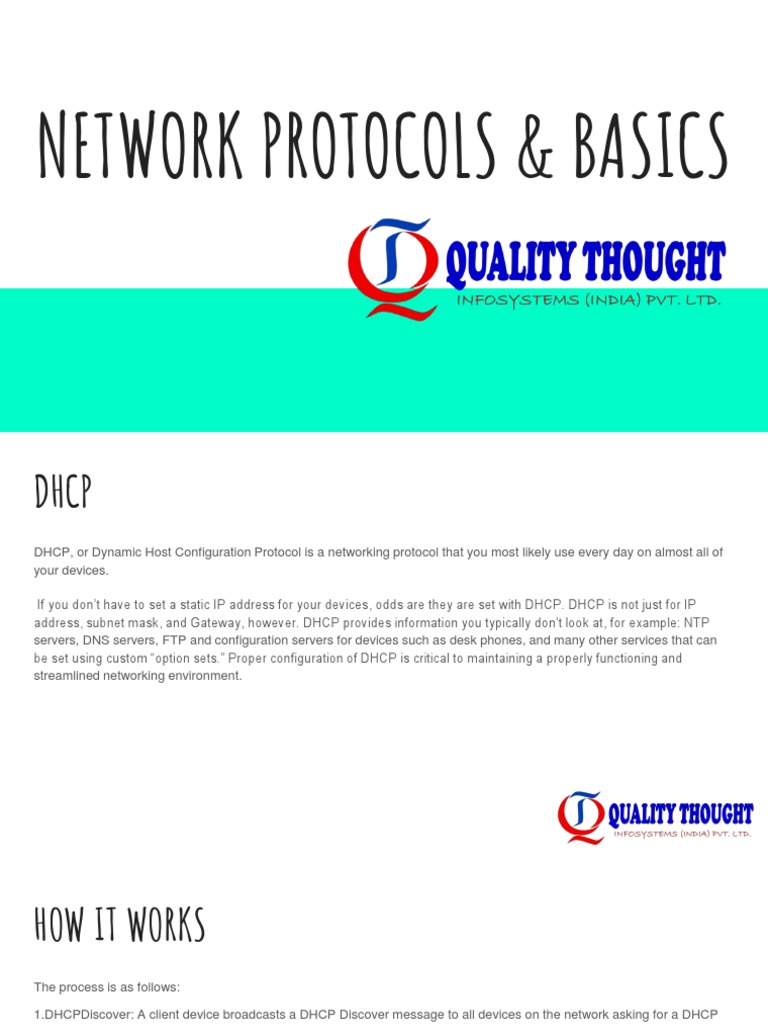 Network Protocols Basics | PDF | Domain Name System | Ip Address