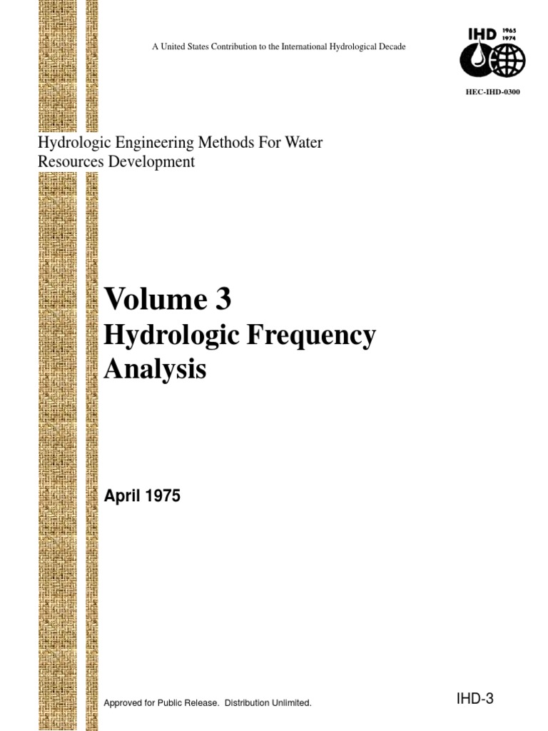 IHD-3 (Hydrologic Frequency Analysis) | PDF | Analysis | Hydrology