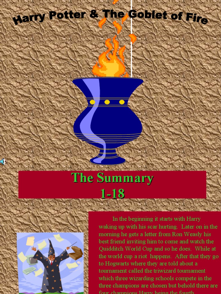 Harry Potter and The Goblet of Fire 4 Slides | PDF
