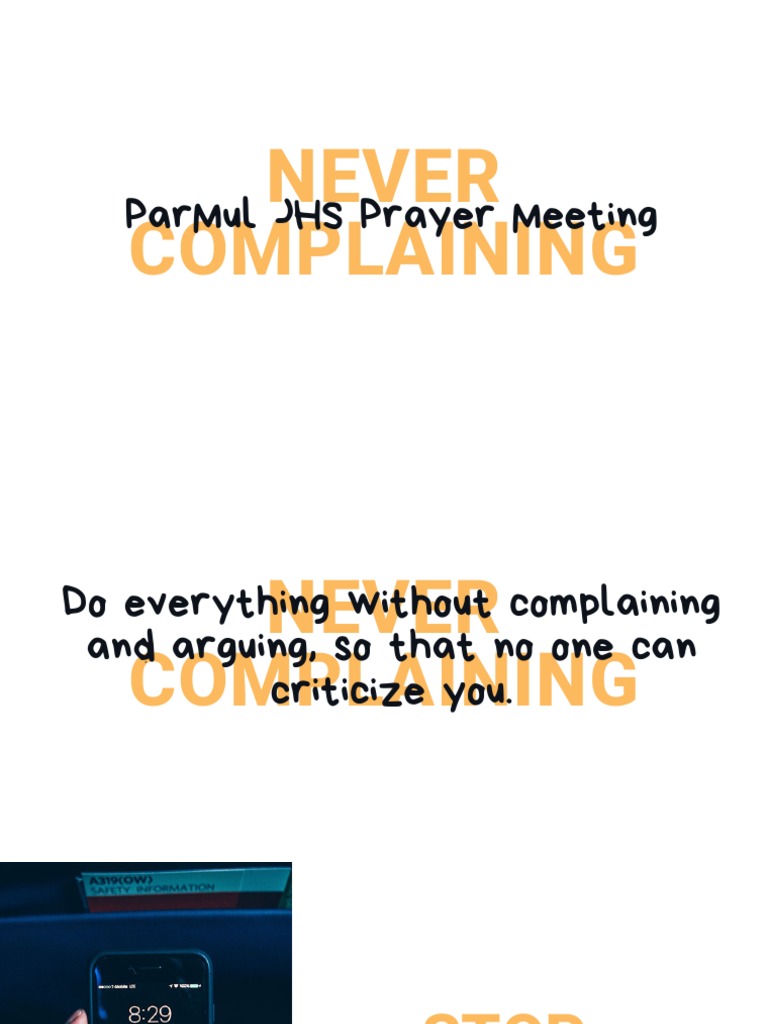 Never Complaining | PDF