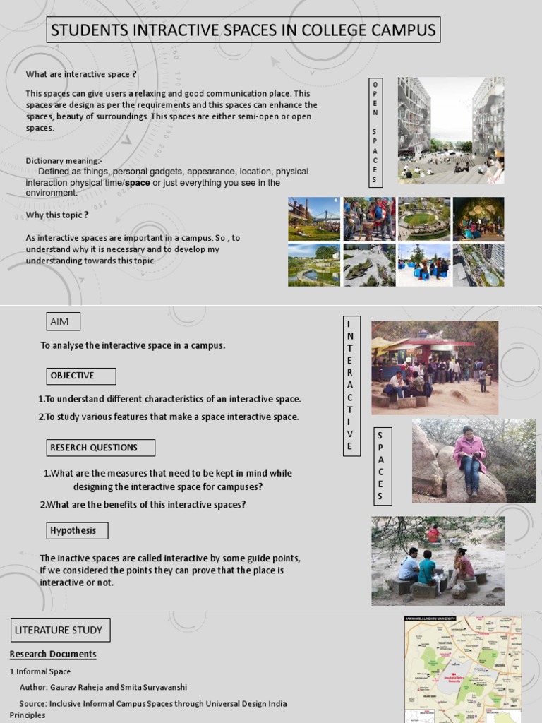 Students Intractive Spaces in College Campus | PDF | Space | Design
