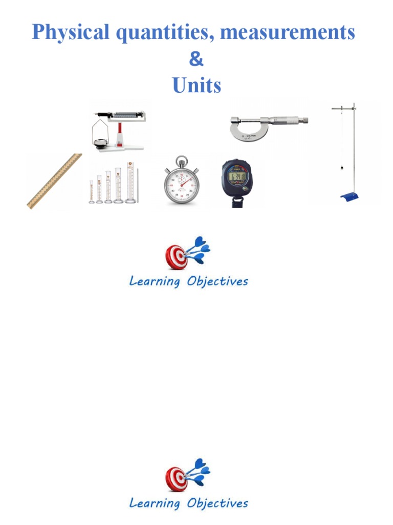 Physical Quantities Measurements & Units | PDF | Significant Figures ...
