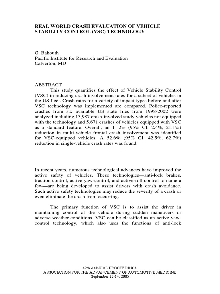 VSC Technology | Download Free PDF | Confidence Interval | Traffic ...
