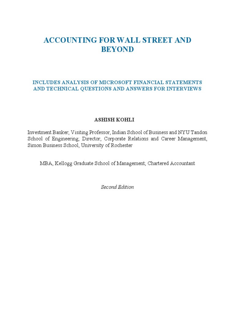 Accounting | PDF | Form 10 K | Financial Statement