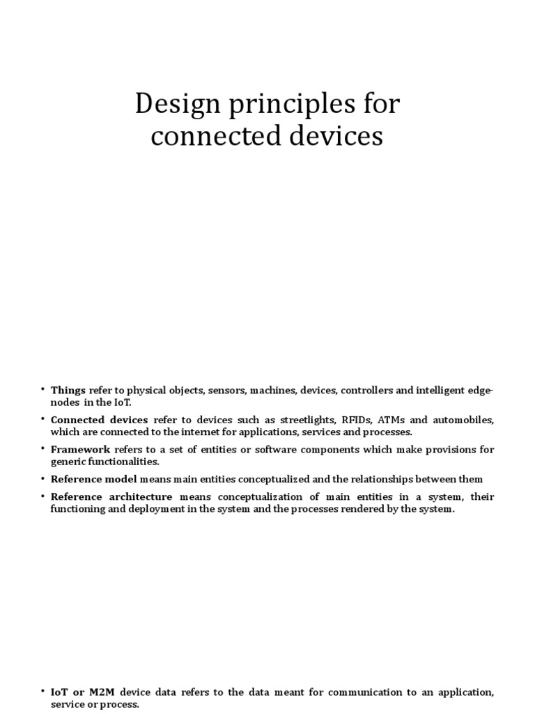 Design Principles For Connected Devices | Download Free PDF | Osi Model ...
