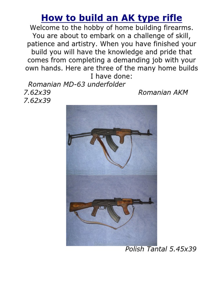 A Comprehensive Guide to Building an AK-Type Rifle from a Parts Kit ...