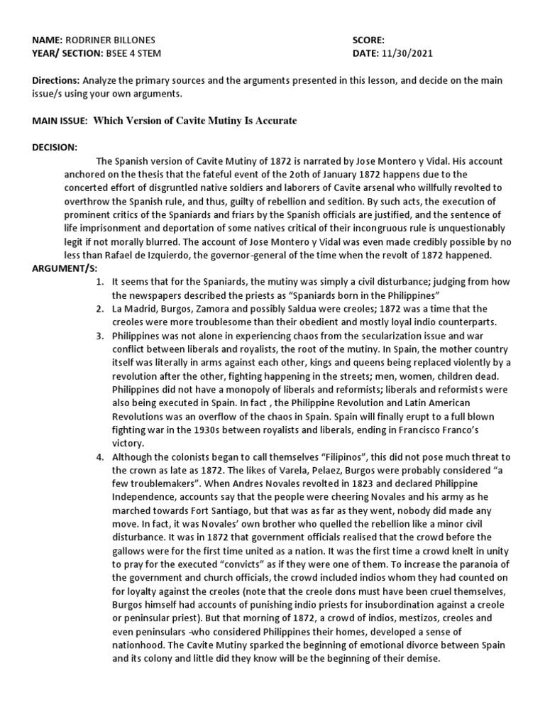 Activity 9 | PDF | Philippines | Spanish Colonization Of The Americas