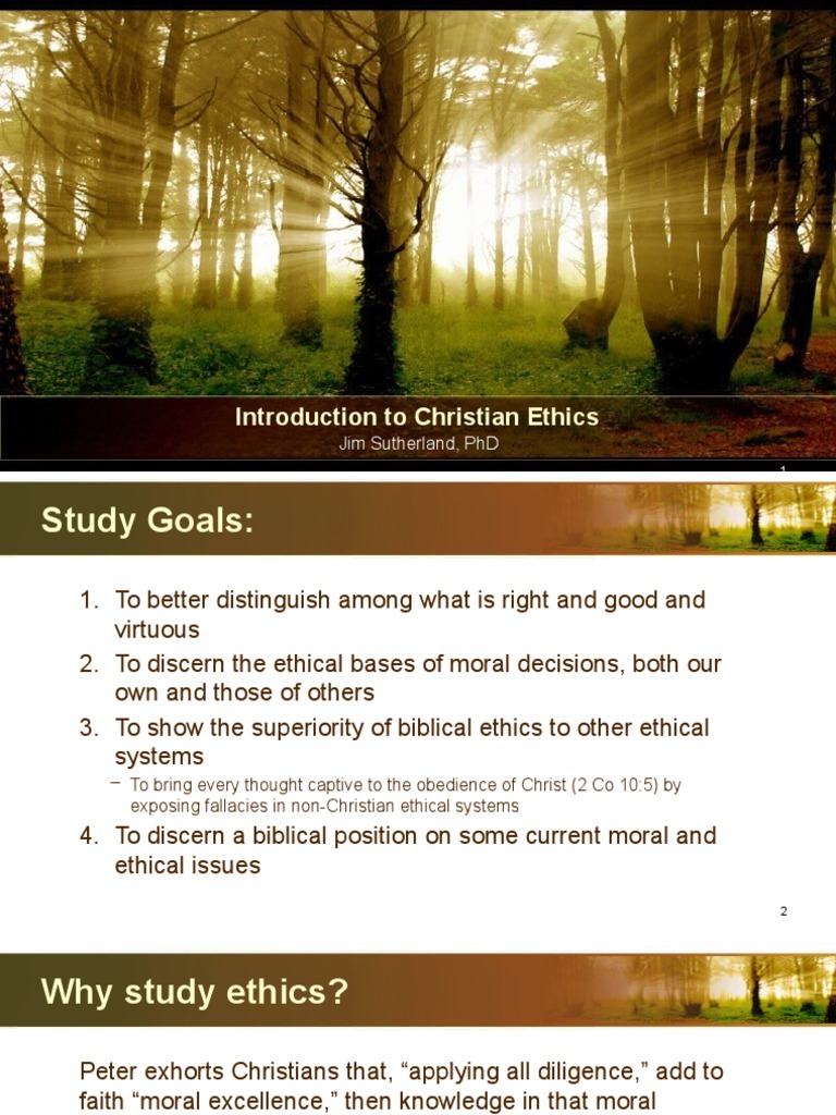 Introduction to Christian Ethics Overview | PDF | New Covenant | Love