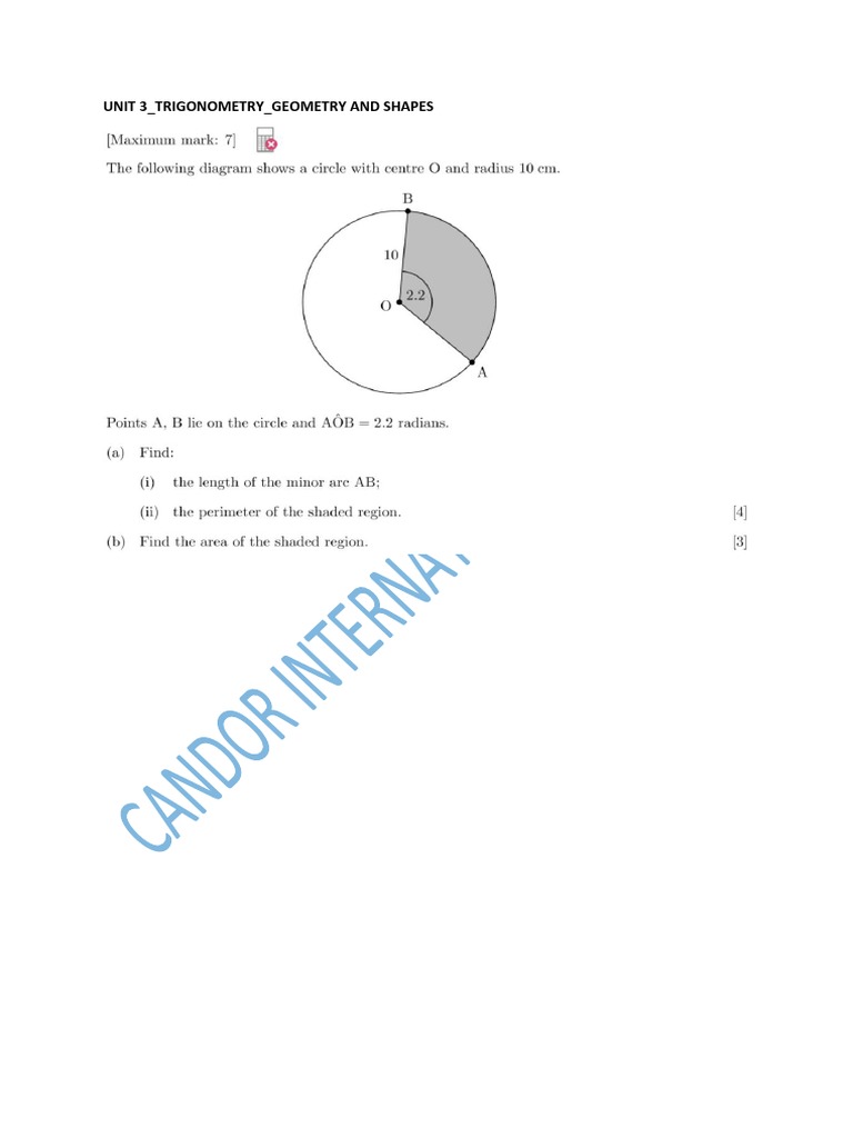 Unit 3 Trigonometry 1 | PDF