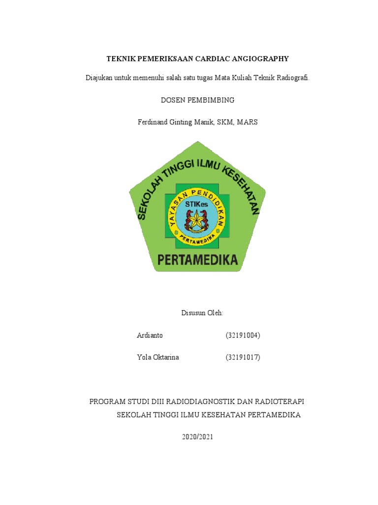Teknik Pemeriksaan Cardiac Angiography | PDF