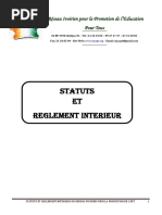 Modele de Statuts Et Reglement Interieur Ong Et Associations | PDF | Assemblée générale des ...