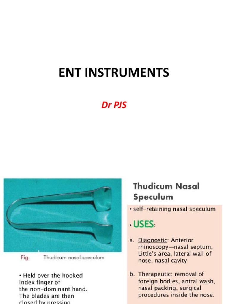 Ent Instruments | PDF
