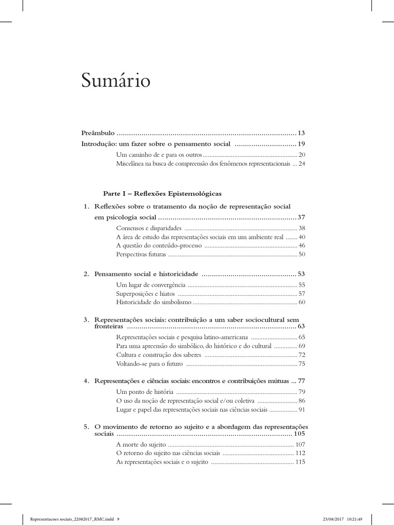 Denise Jodelet 2017 Representacoes Socia | PDF | Science | Psicologia