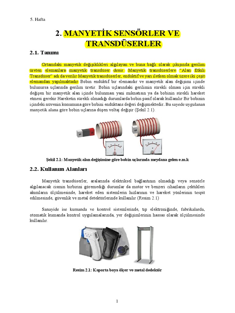 Sensorler Ve Transduserler 03 | PDF