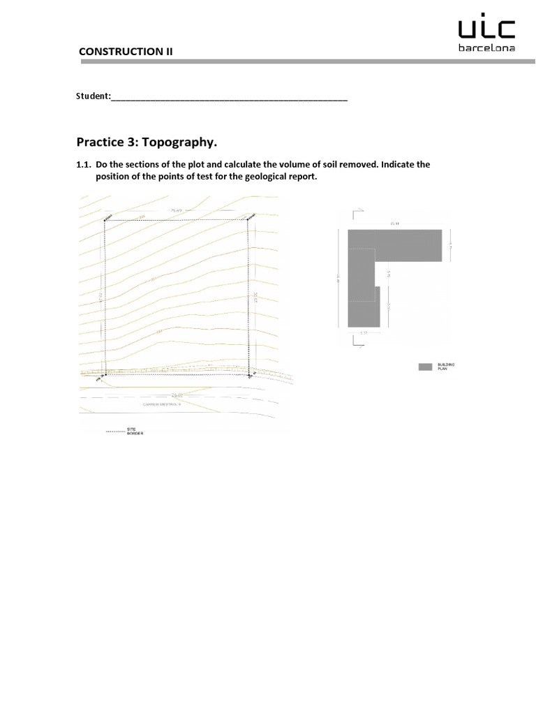 Exercise 3 - Topography Survey | PDF | Science & Mathematics