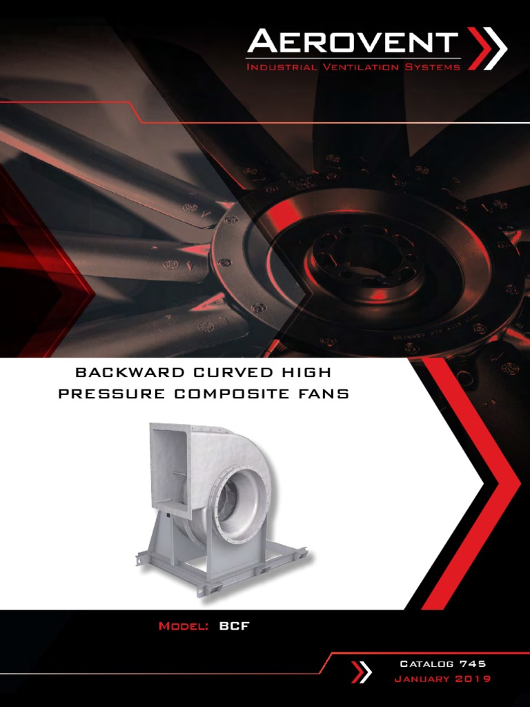 Fiberglass Fan Model BCF AEROVENT | PDF | Chlorine | Bearing (Mechanical)