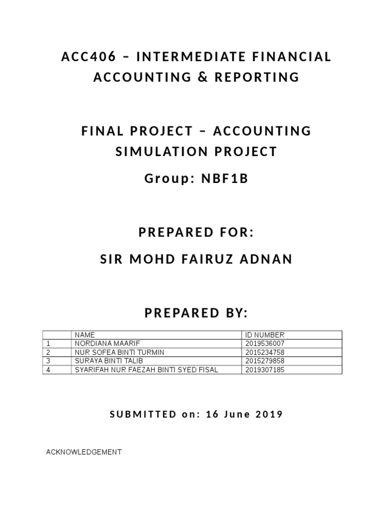 Accounting Simulation: Preparing Journals, Ledgers and Trial Balance ...