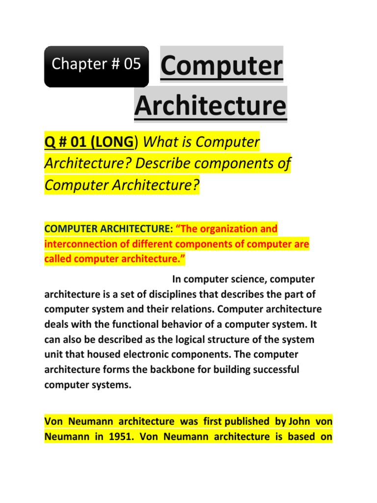 Computer Architecture Chapter 05 Pdf Computer Data Storage Input Output
