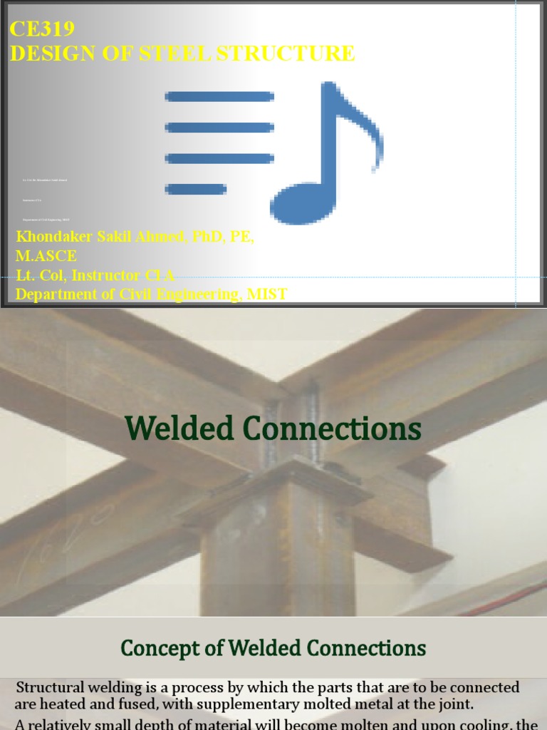 CE319 Design of Steel Structure | PDF | Construction | Welding