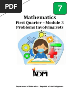Math7 - Q1 - Mod1 - Introduction To Sets | PDF | Set (Mathematics) | Solar System