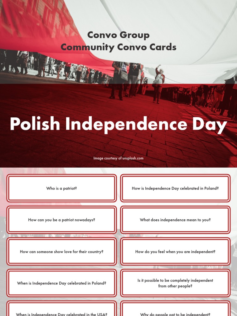 Polish Independence Day Convo Cards | PDF