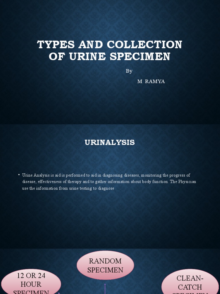 Types and Collection of Urine Sample | PDF | Urinary Tract Infection ...
