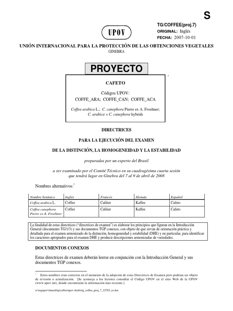 TG Coffee Proj 7 | PDF | Prueba (evaluación) | Injerto