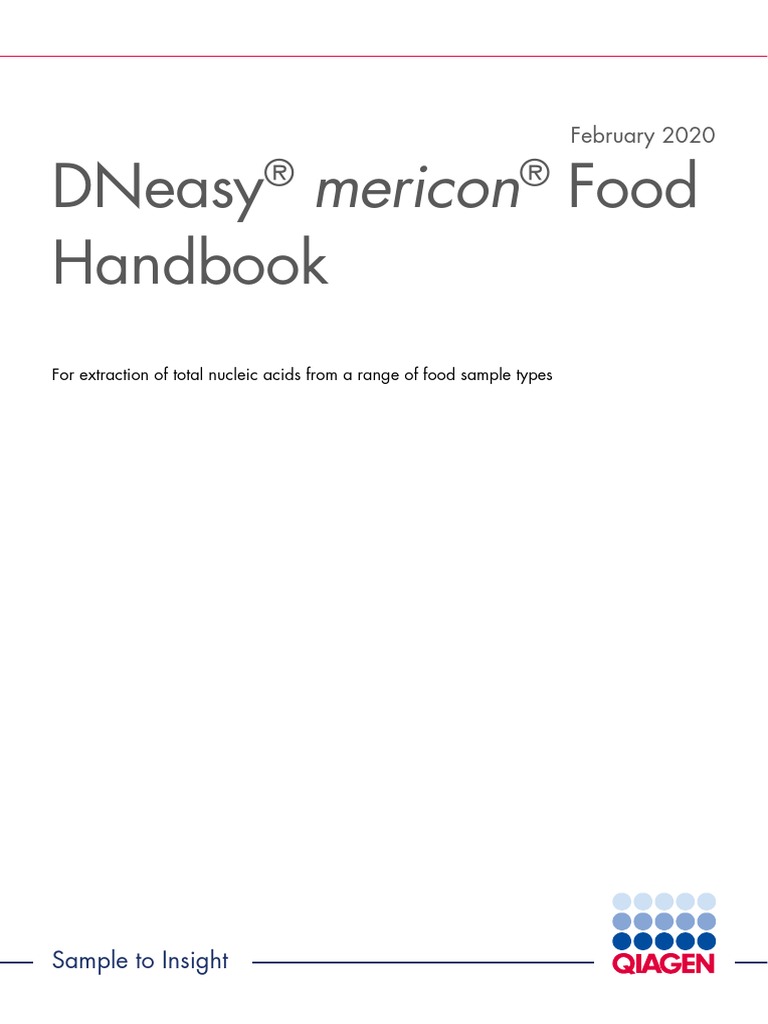 HB-0422-003 1120350 HB DNY Mericon Food 0220 WW | PDF | Polymerase ...