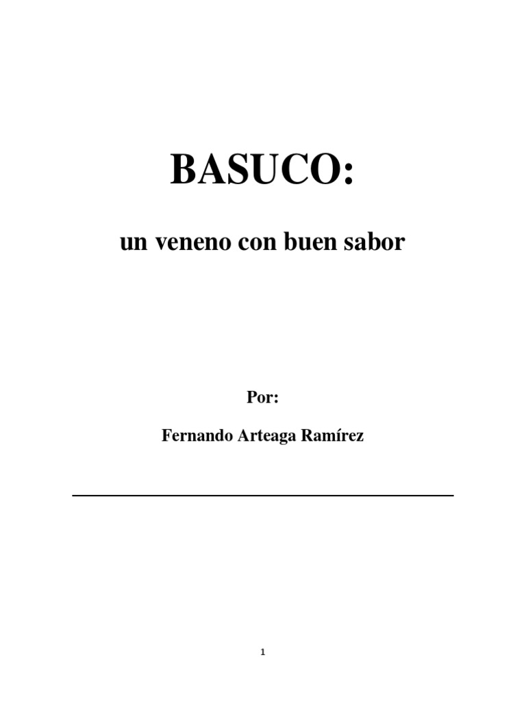 BASUCO (Un Veneno Con Buen Sabor) | PDF | Amor