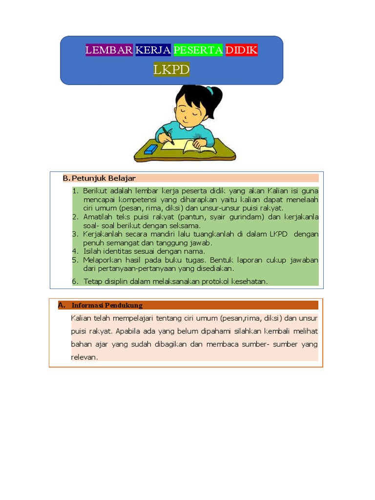 LKPD K.D 3.13 | PDF | Kajian Bahasa Asing