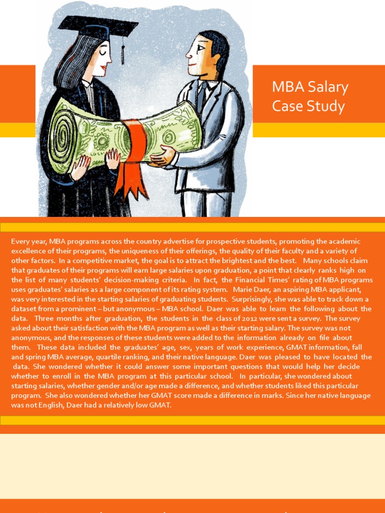 MBA Salary Case Study | PDF | Skewness | Standard Error