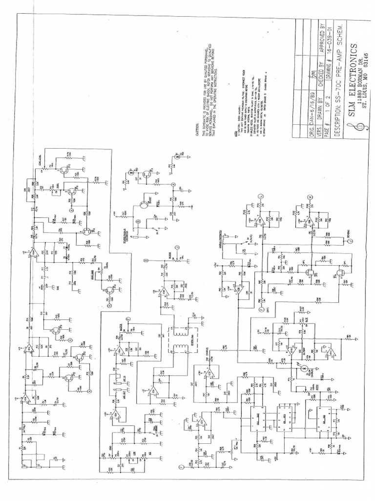 Ampeg SS70C Schematic | PDF