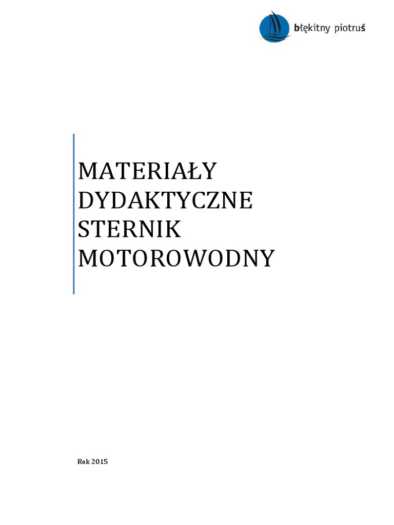 Materia y Dydaktyczne Sternik Motorowodny | PDF