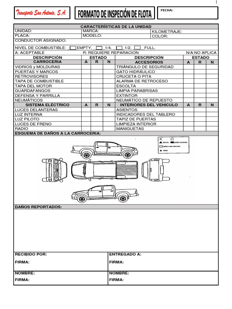 Formato de Inspeccion | PDF