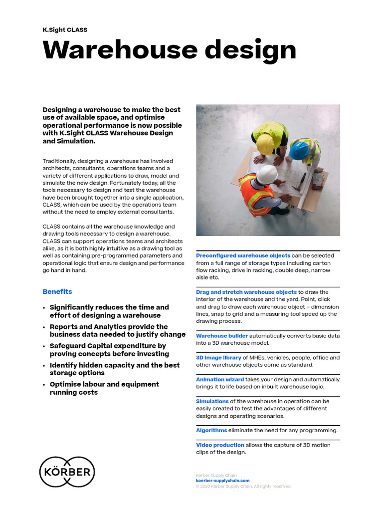 Warehouse Design Factsheet | PDF | Warehouse | Simulation