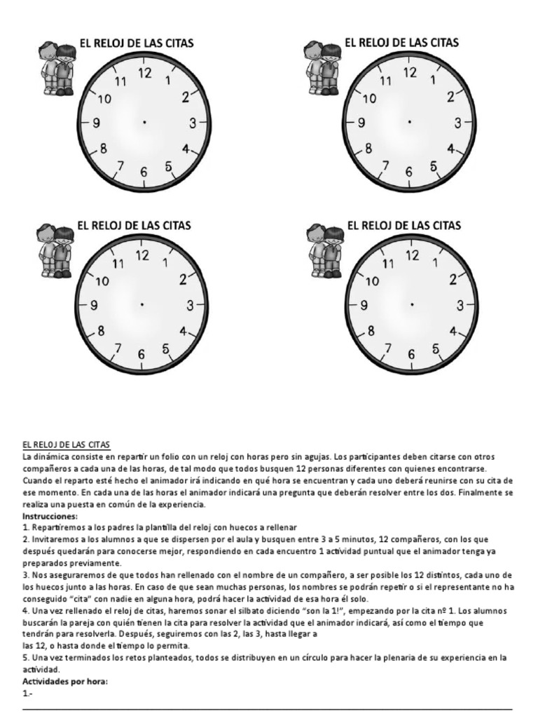 El Reloj de Las Citas | PDF | Artes del lenguaje y disciplina