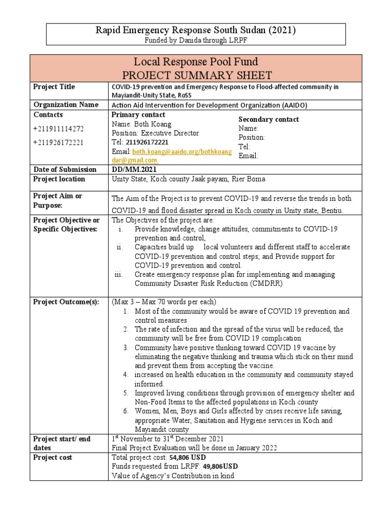 Annex A - Narrative Proposal Template - Version 20 Oct 2021 | PDF ...