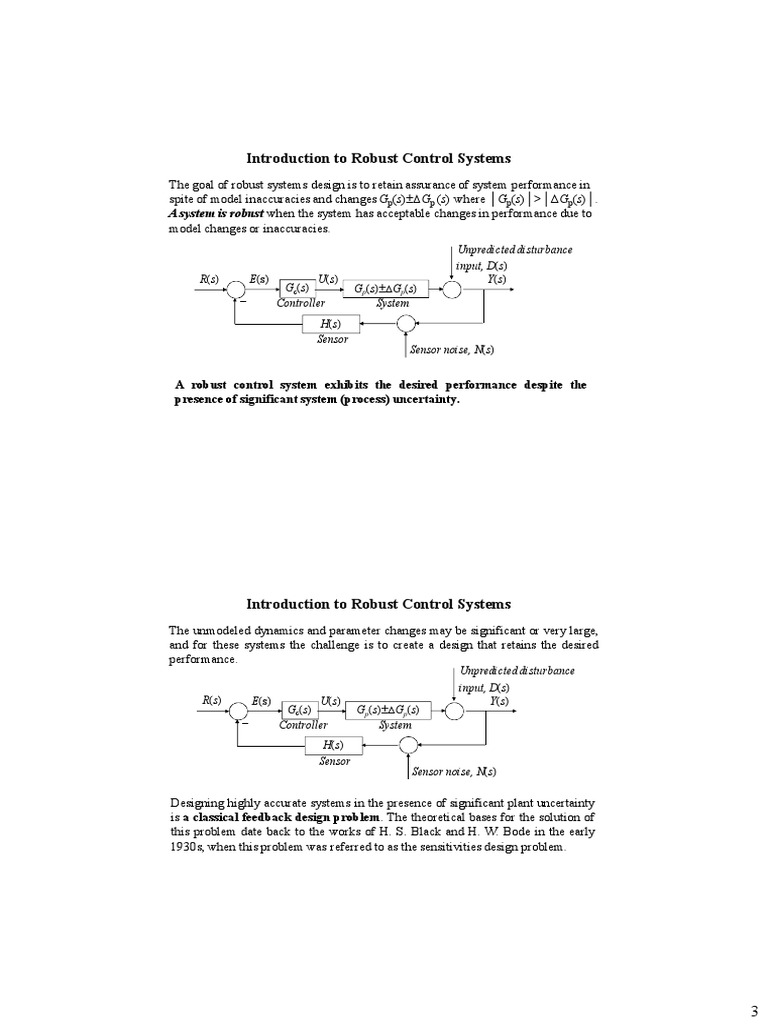 Robust Control Systems Guide | PDF | Control Theory | Systems Science