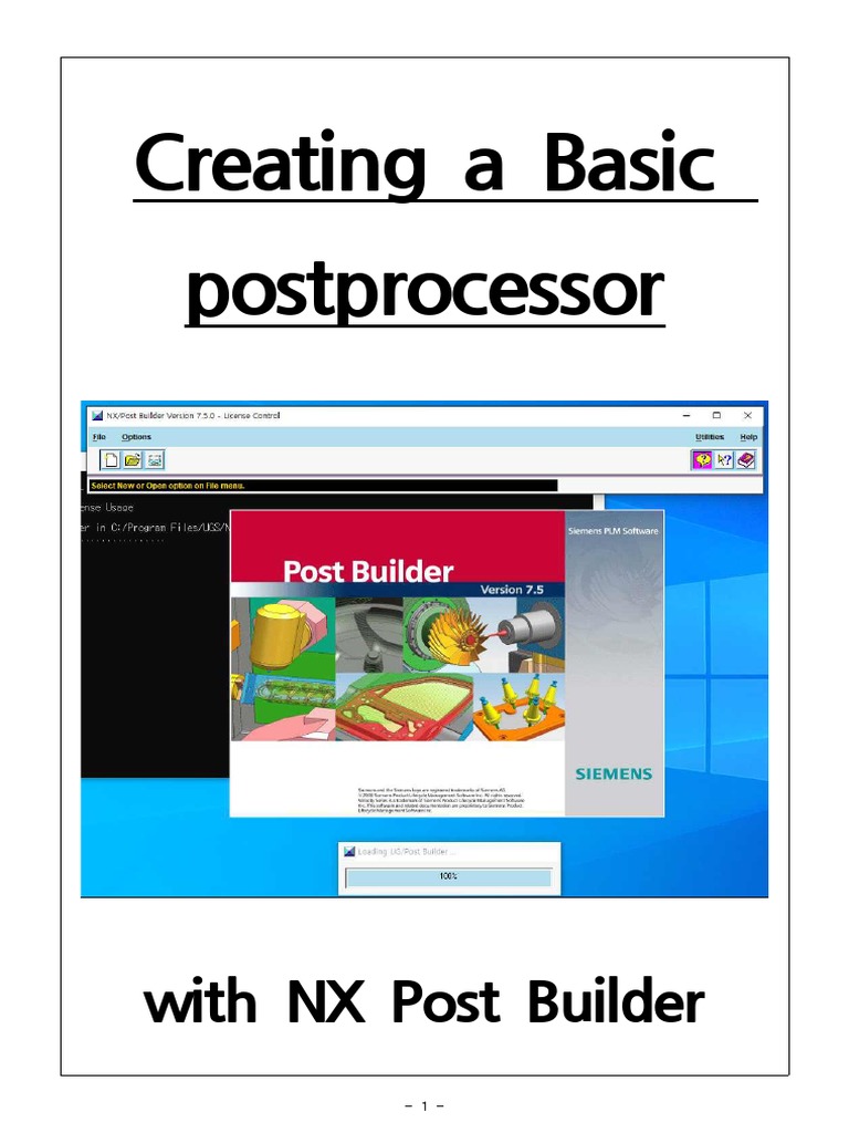 Creating A Basic Postprocessor With NX Post Builder For Beginners | PDF ...